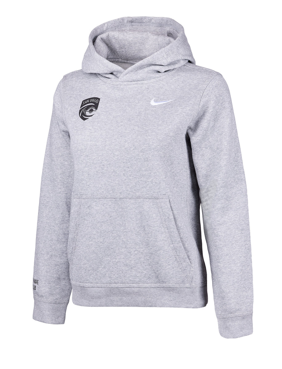 Youth Nike San Diego Wave FC Small Tonal Crest Club Fleece Hoodie – San ...